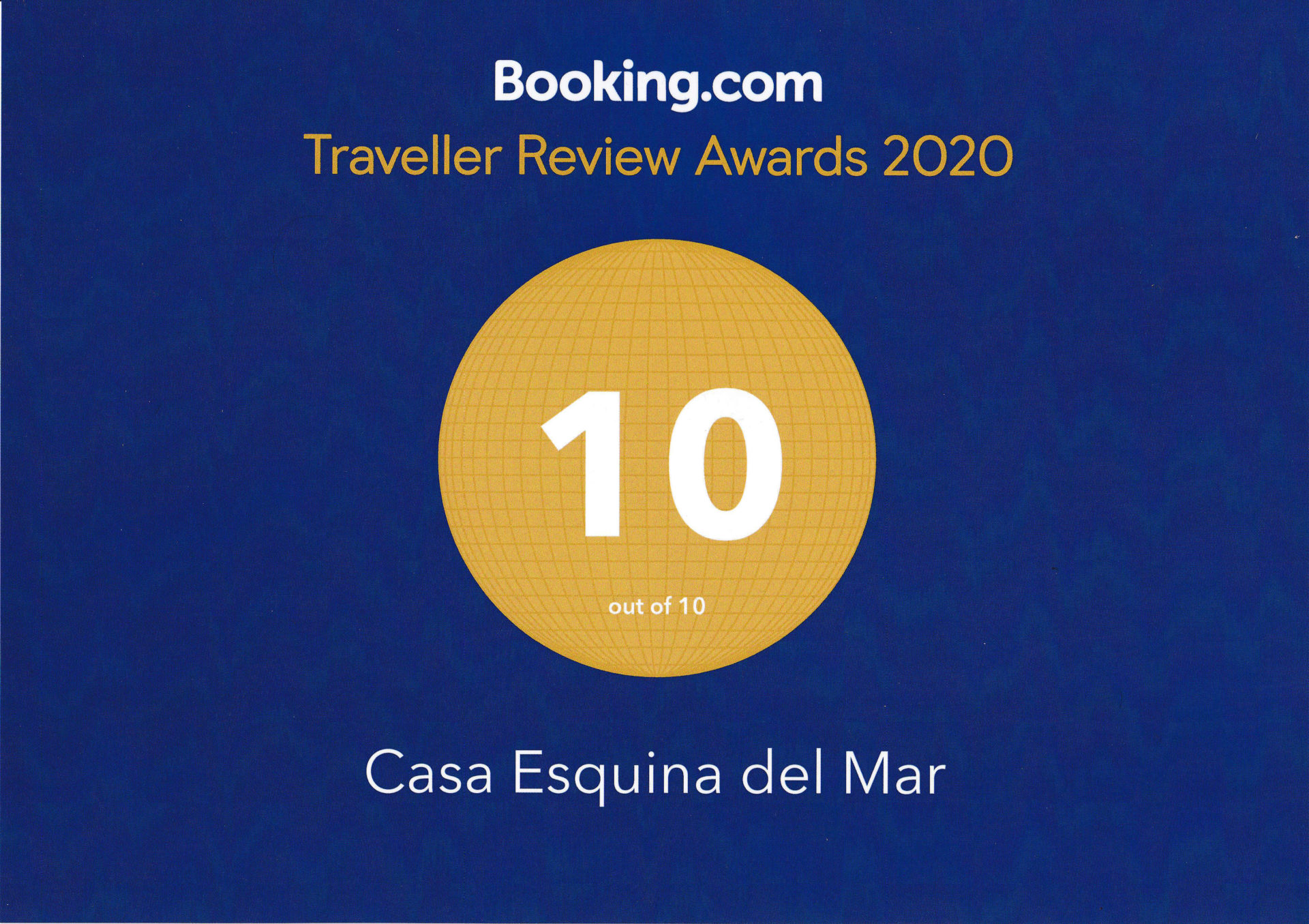 Booking.com Traveller Review Awards 2020Traveller Review Awards